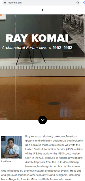 New Website for Ray Komai